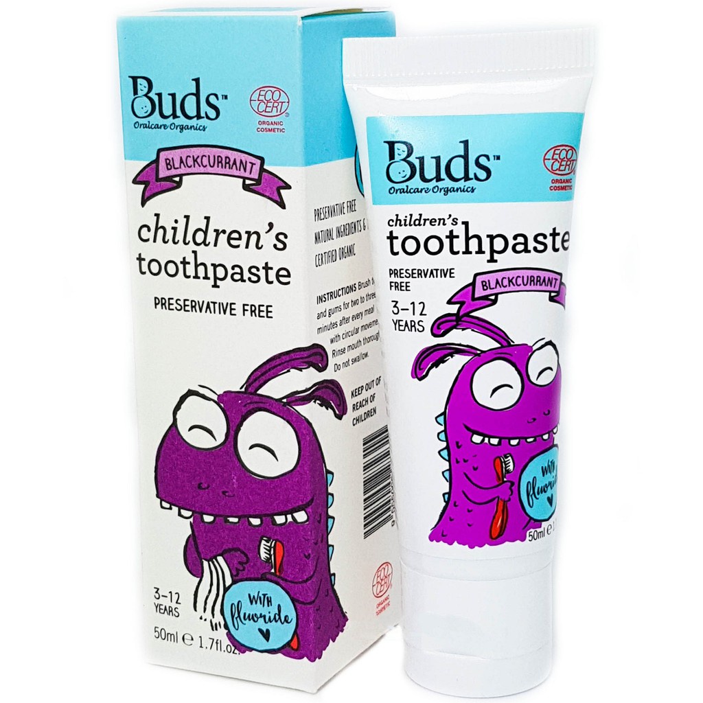 Buds Children's Toothpaste (Oral Gel 30ml/Xylitol 50ml /Fluoride 50ml ...