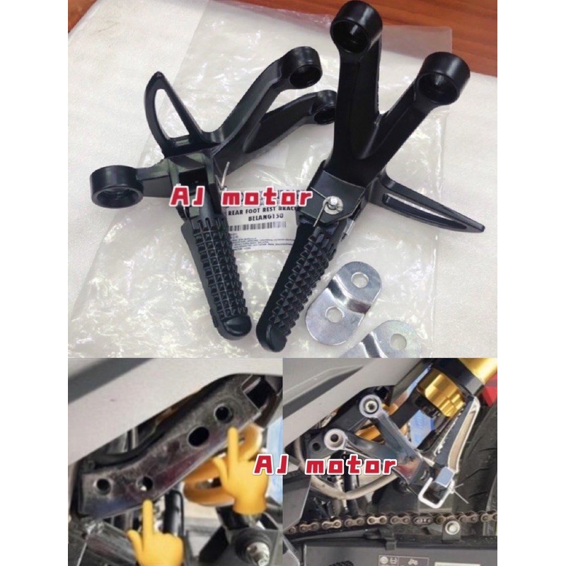 BELANG R150 RAIDER150 FI KLX150 D TRACKER REAR FOOTREST BRACKET PASANG ...