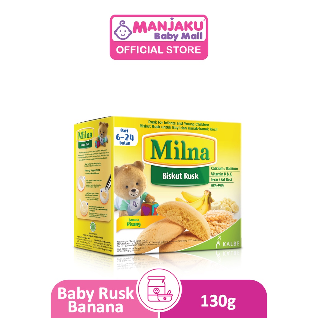 Milna Baby Rusk (130g) - Assorted Flavors | Shopee Malaysia