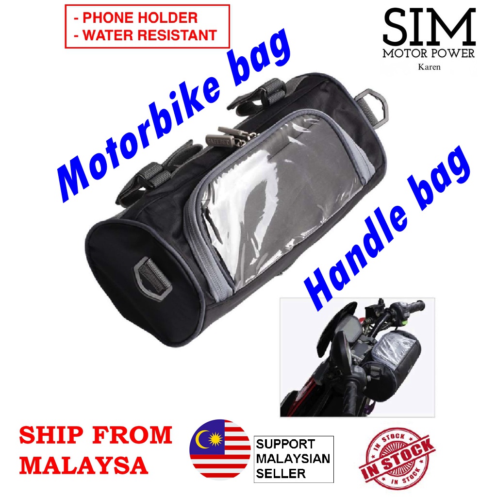 Motorcycle Front Handlebar Fork Storage Bag Container HANDLE /WAIST BAG ...