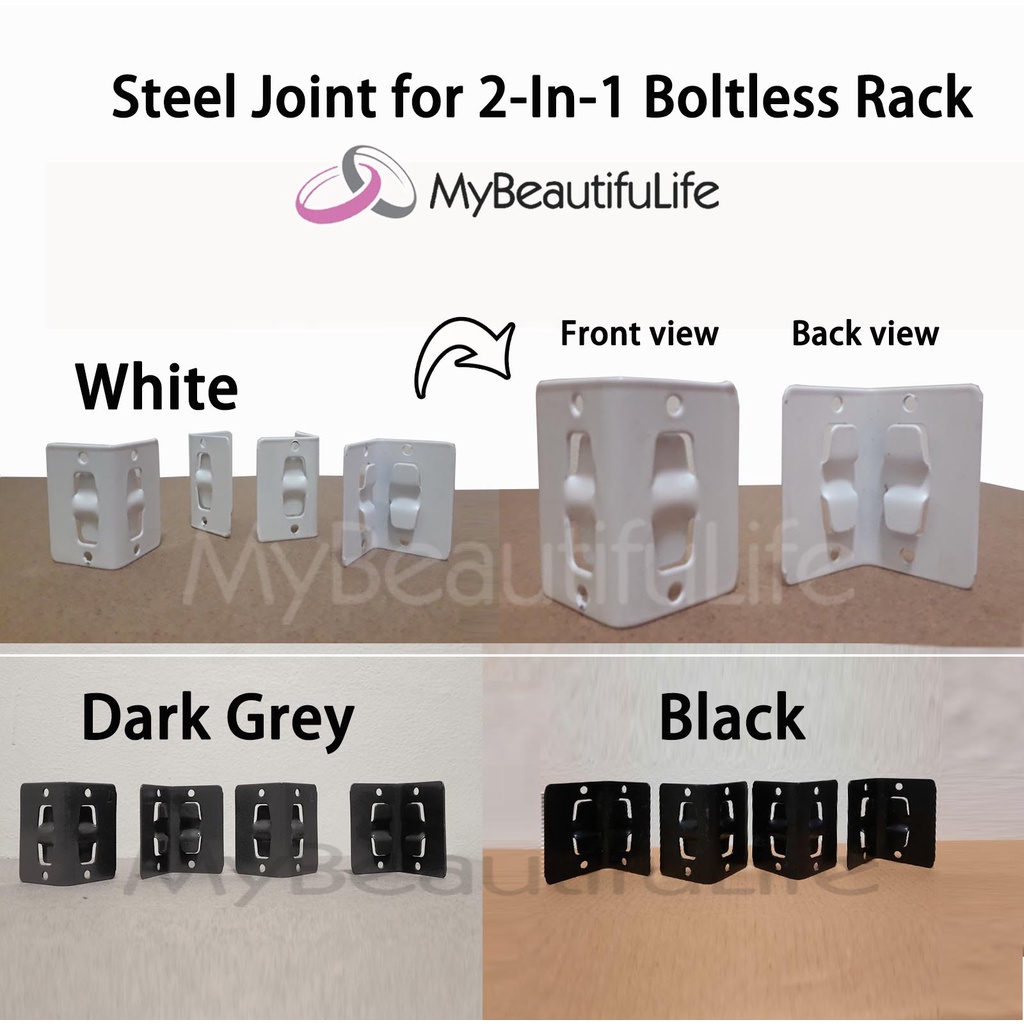 Steel Joint for 2in1 Boltless Rack Metal Rack Rak Besi Storage Rack (4 ...