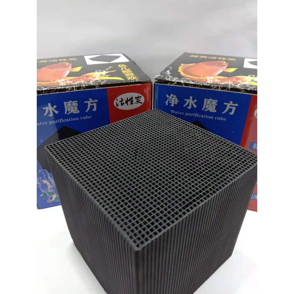**FAST DELIVERY** ACTIVE CARBON AQUARIUM WATER PURIFIER CUBE HONEYCOMB ...