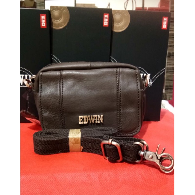 Original EDWIN Leather Bag, 2 in 1 Sling Bag /Belt Bag(EESB 38407 ...