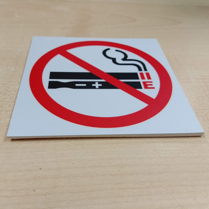 No Smoking No Vaping stiker DILARANG MEROKOK ATAU ROKOK ELEKTRONIK ...