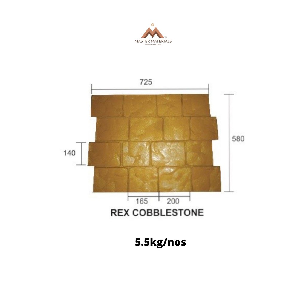 MASTERPAV Concrete Imprint Stamping Mould Flemish/Ashlar Stone /Ashlar ...