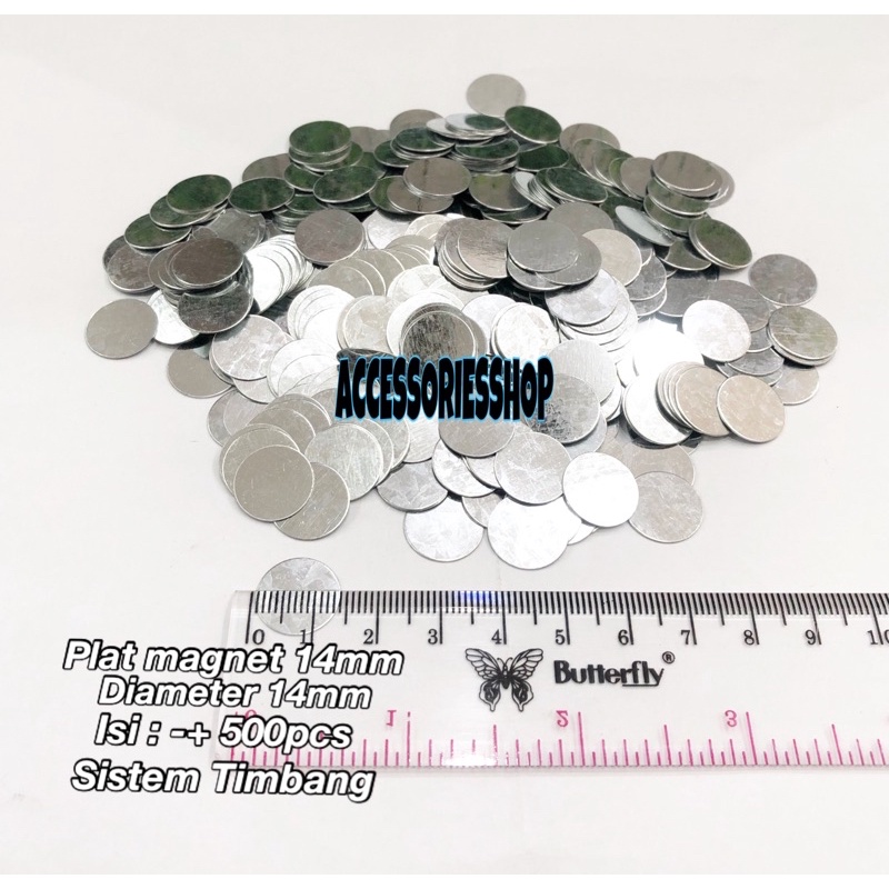 14mm Iron Magnetic Plate/Plate (-+500pcs) | Shopee Malaysia