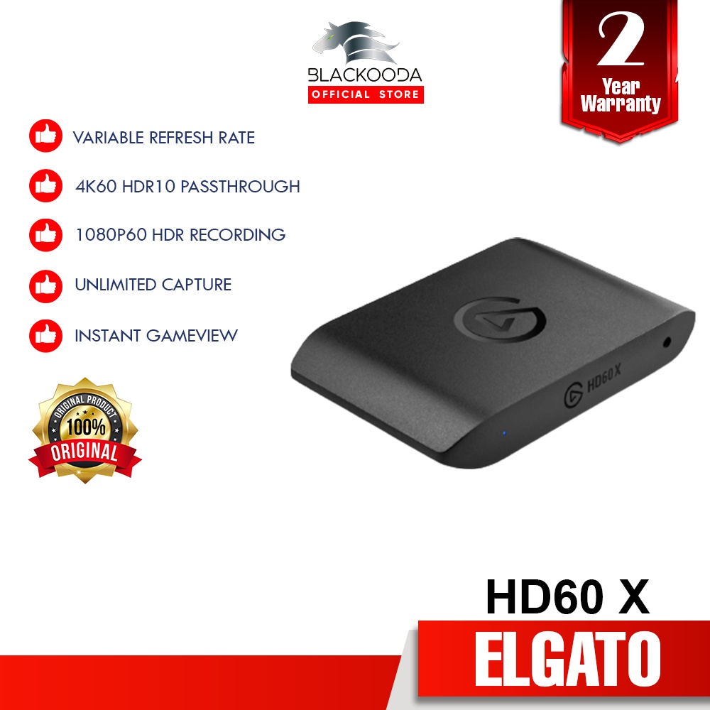 Elgato HD60 X External Capture Card for Playstation Console, PS4 / PS5 ...