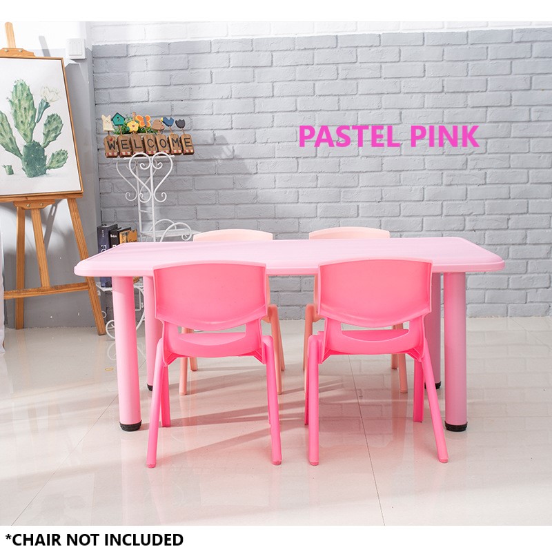 Kindergarten Rectangular Kid Study Table with Adjustable Table Height ...