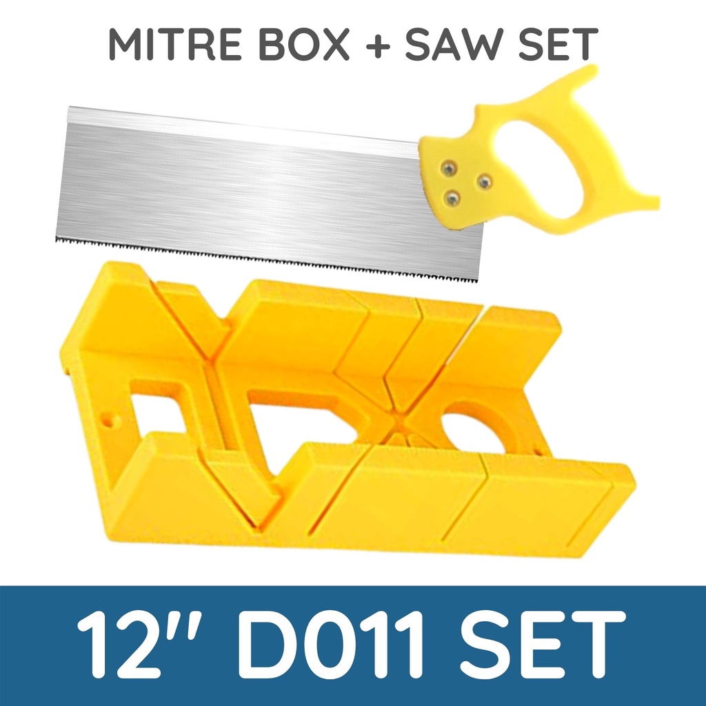 PRODIY Wood Mitre Box With Saw Tenon Saw Box Angle Potong Gergaji Kayu ...