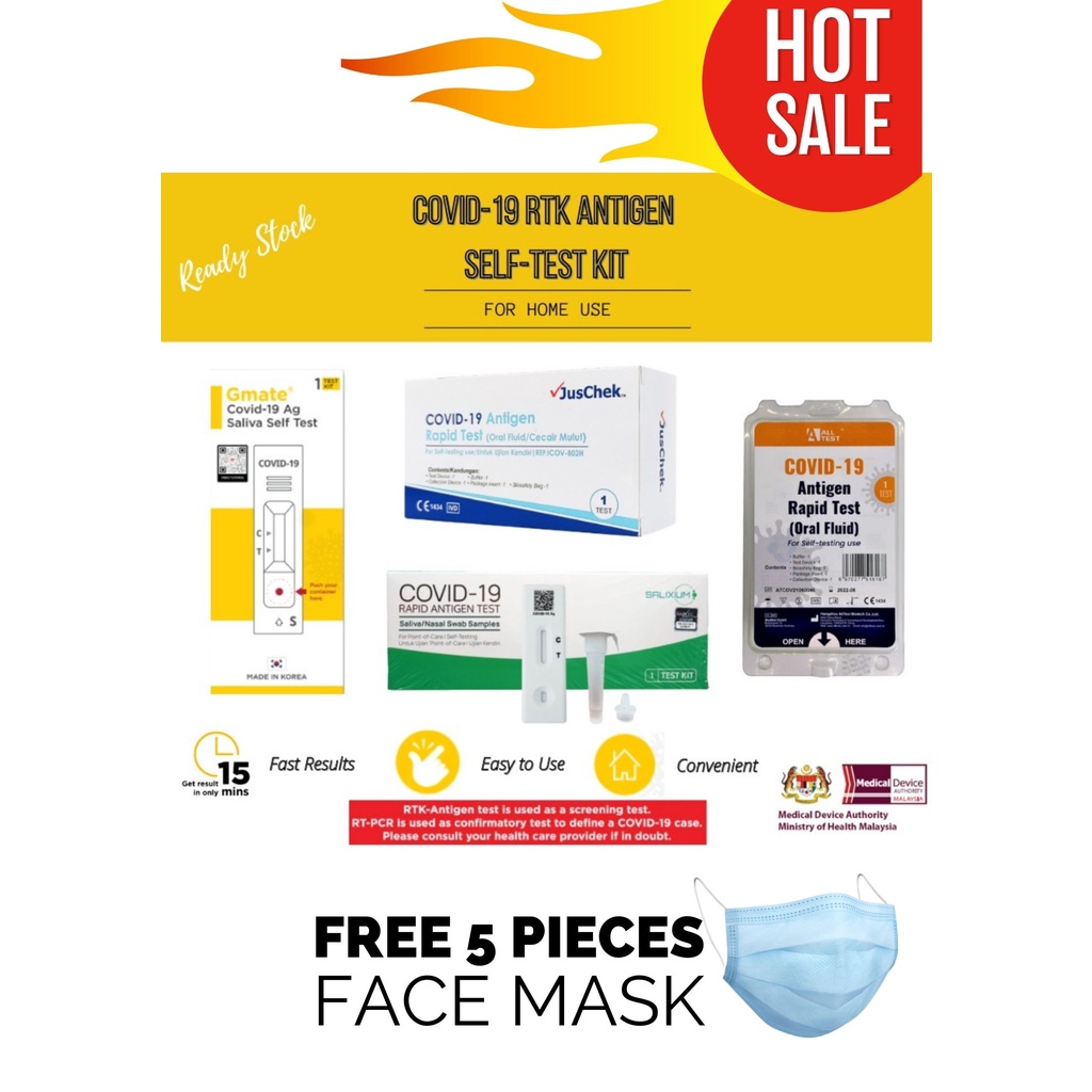 Covid 19 Home Self Test Kit- Gmate / Salixium / All Test / Beright ...