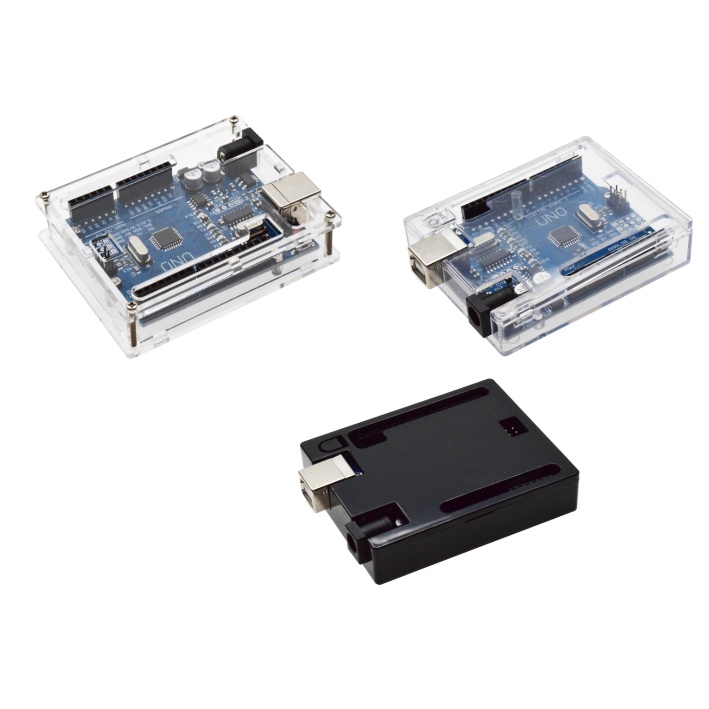ABS Protective Case Shell Box Enclosure for Uno R3 Acrylic Transparent Cover Enclosure Casing ...