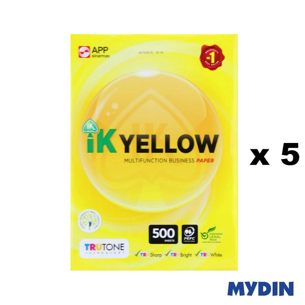 IK Yellow Copier Paper A4 (5 x 80gsm x 500's) | Shopee Malaysia