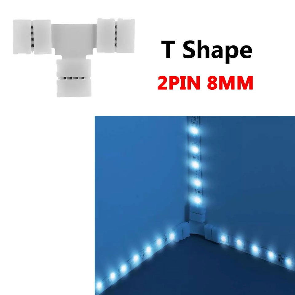 2 Pin 3 Pin 4 Pin 5 Pin 6 Pin LED Strip Connector 8MM, 10MM, 12MM T & L ...