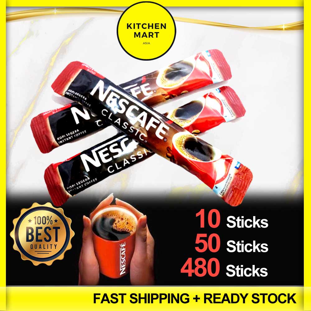 NESCAFE CLASSIC 2g Packs Sachet Sticks Senang Bawa Senang Bancur (High ...