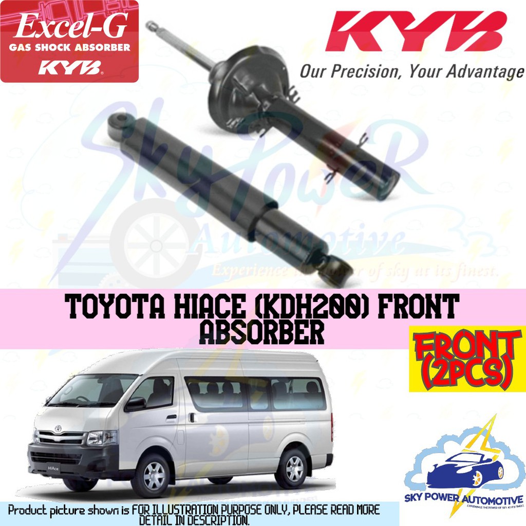 TOYOTA HIACE (KDH200) KAYABA (KYB) EXCEL-G GAS SHOCK ABSORBER (FRONT 2PCS) | Shopee Malaysia