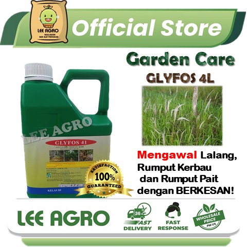 1L/ 4L GLYFOS 41(Glyphosate 41%)/EXERT/Rumput Rumpai/ Lalang/Kerbau ...