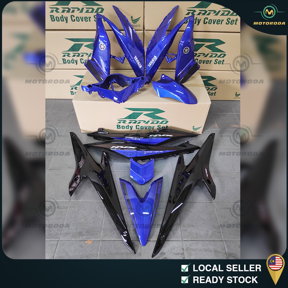 Rapido Cover Set Assembly NVX V1 GP-155 (11) - Blue (Sticker Tanam ...