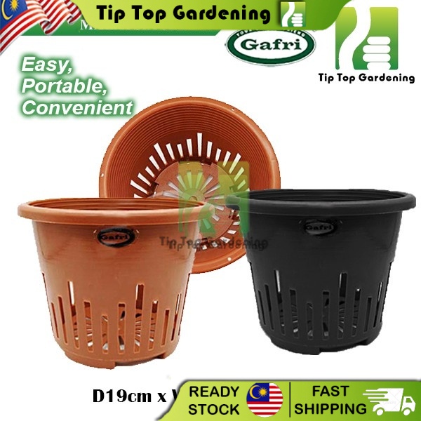 GAFRI DIAMETER 19 CM ORCHID POT OC 190 PASU ORKID BUNGA POKOK GARDENING ...