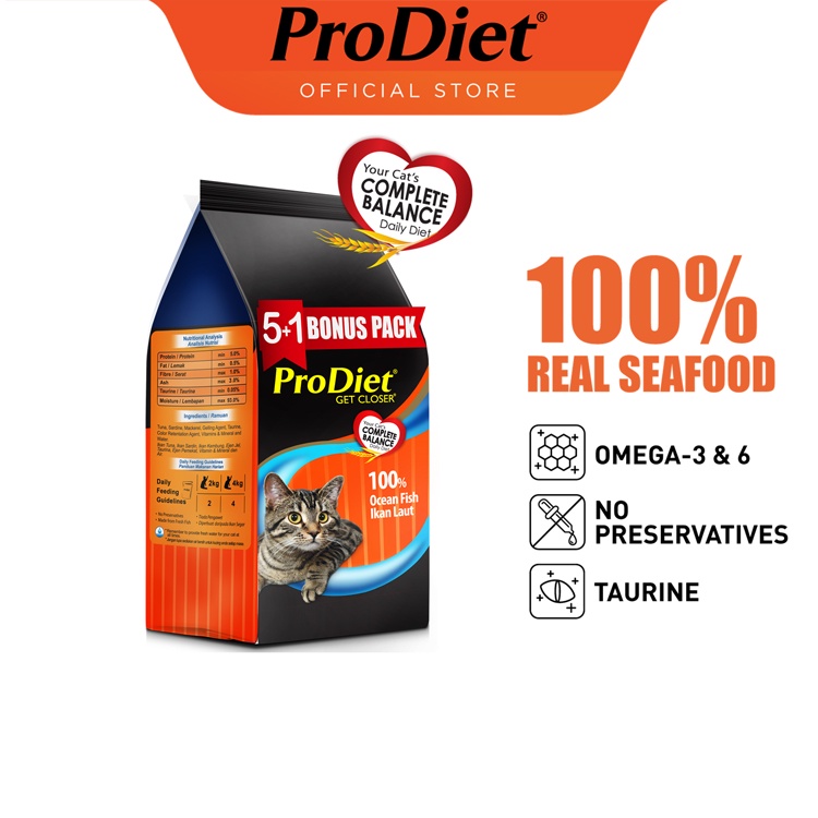 PRODIET 85G (5+1) PROMO PACK (OCEAN FISH / TUNA / MACKERAL) | Shopee ...