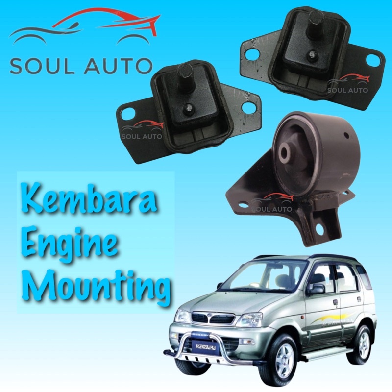 Perodua Kembara Old Model Engine Mounting & Gearbox Mounting | Shopee ...