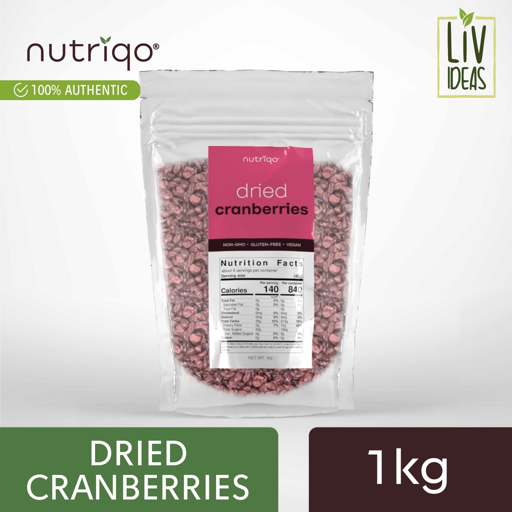 Nutriqo Dried Cranberries 1000g (1kg) | Shopee Malaysia