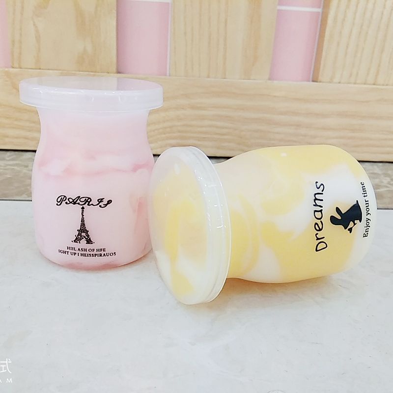 plastic Pudding cup with lid jelly cup cawan dadih | Shopee Malaysia