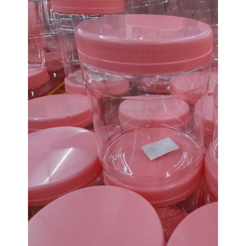 RM3.20 Plastic Container/Pet Jar/Balang Kuih & Biskut Raya PINK ...