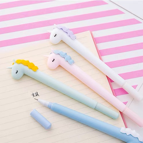 Cute Unicorn Soft Rubber Pen Writing School Pens | Shopee Malaysia
