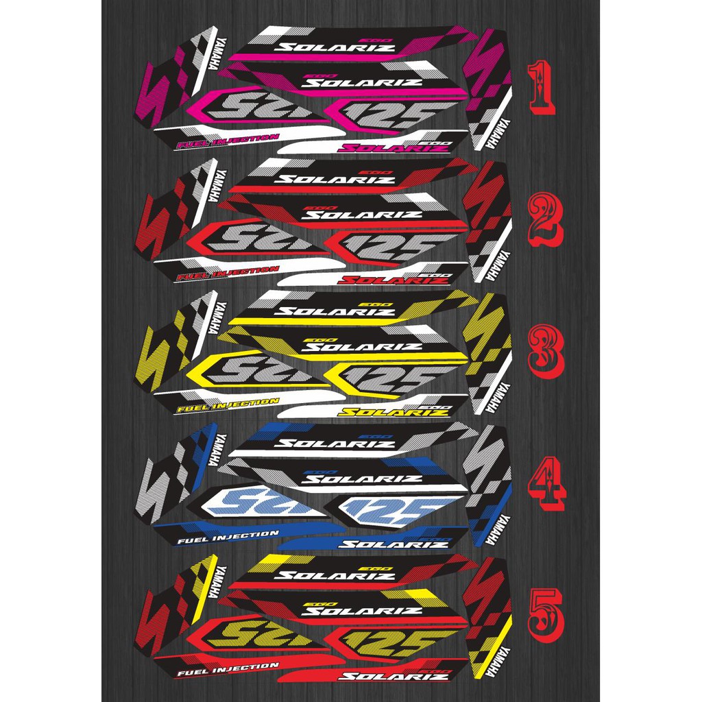 Mio M3/MIO Z SOLARIZ STRIPING DECAL Sticker 002 | Shopee Malaysia