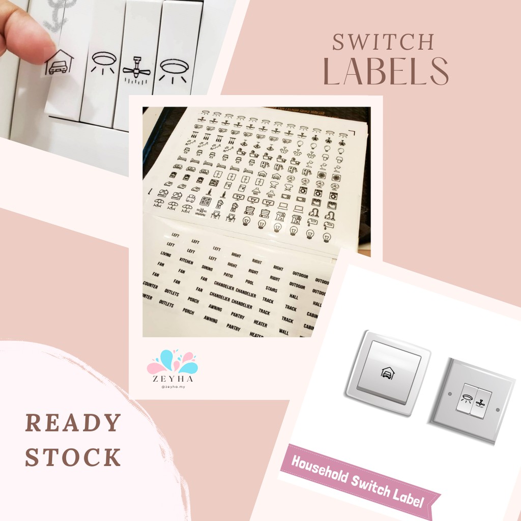 [READY STOCK] SWITCH STICKER / STICKER SUIS (Icon & Wording) | Shopee ...