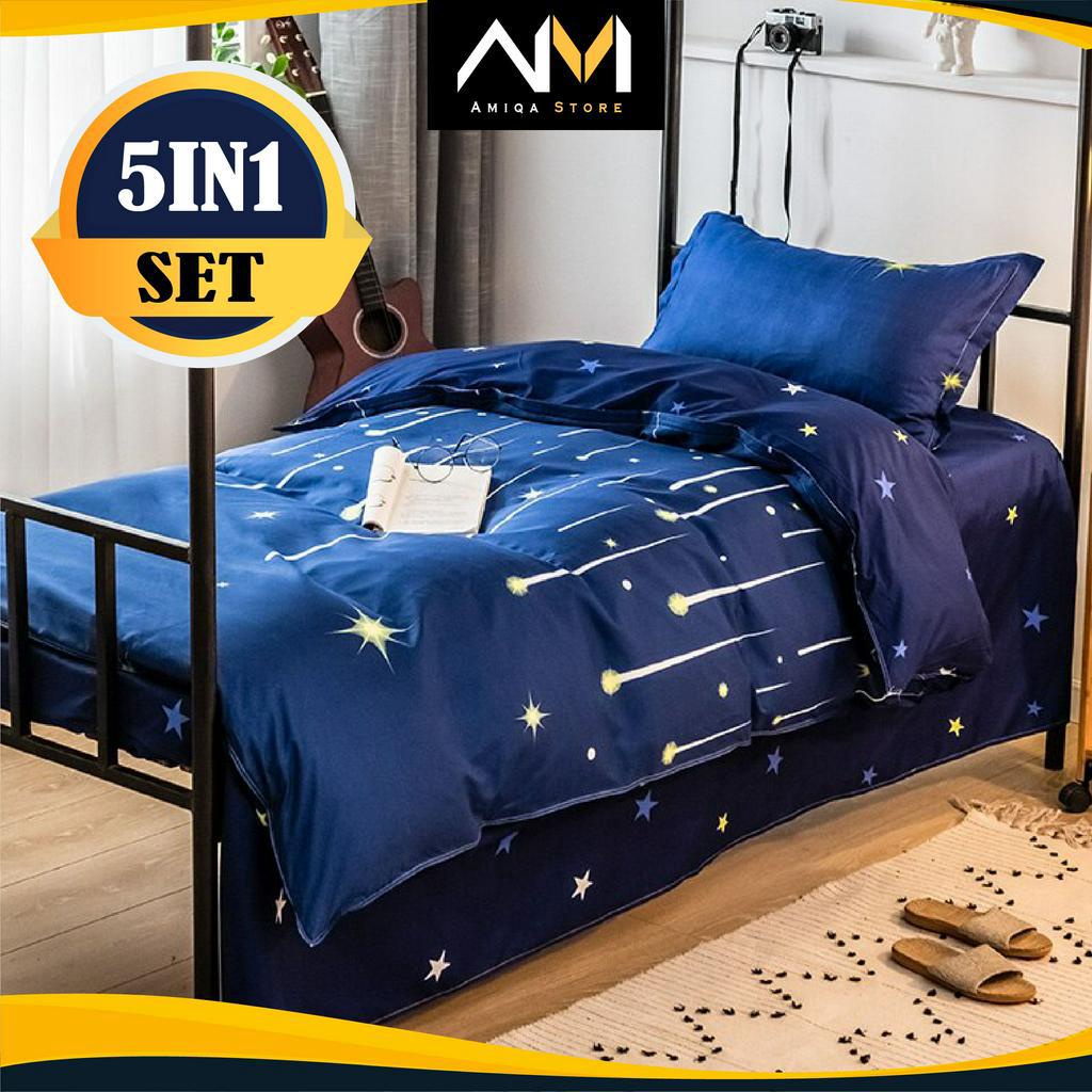 HOT CADAR SINGLE&SUPER SINGLE 5D SET (5IN1) COMFORTER TEBAL | READY ...