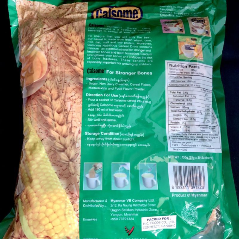 Calsome Cereal Drink With Calcium | Shopee Malaysia