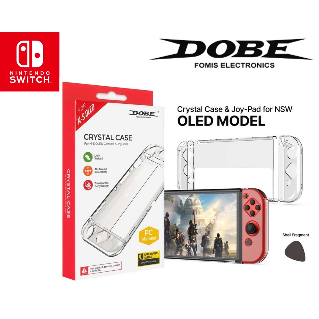 Nintendo Switch OLED Dobe Crystal Case & Joy-Con Crystal Case TNS-1133B ...