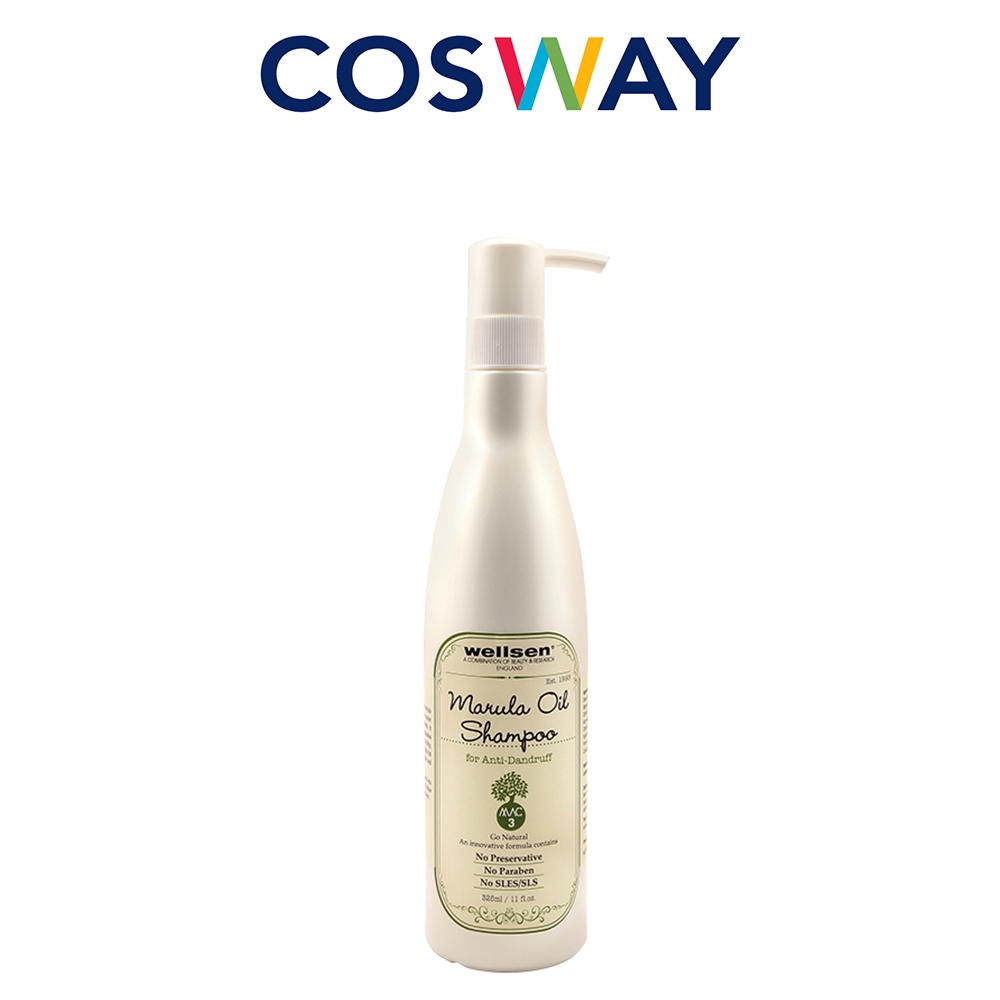 Cosway Wellsen® Marula Oil Shampoo for Anti-Dandruff 325ml | Shopee ...