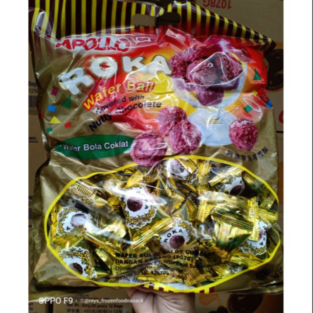 Apollo ROKA wafer ball chocolate Contents 80pc | Shopee Malaysia