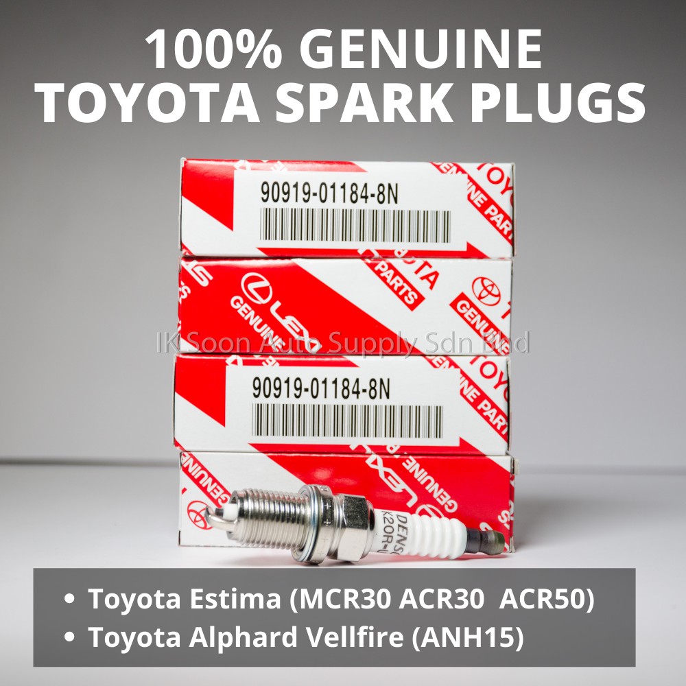 Genuine Toyota Spark Plugs Plug 90919-01184-8N for Toyota Estima MCR30 ...