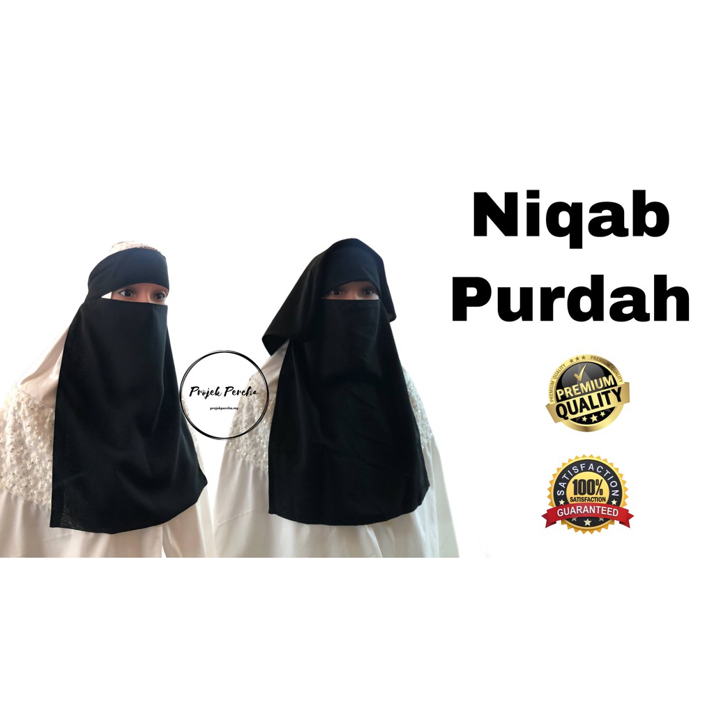 (READY STOCK) Purdah Niqab Chiffon Muslimah Tutup Dahi Tali Pelbagai ...