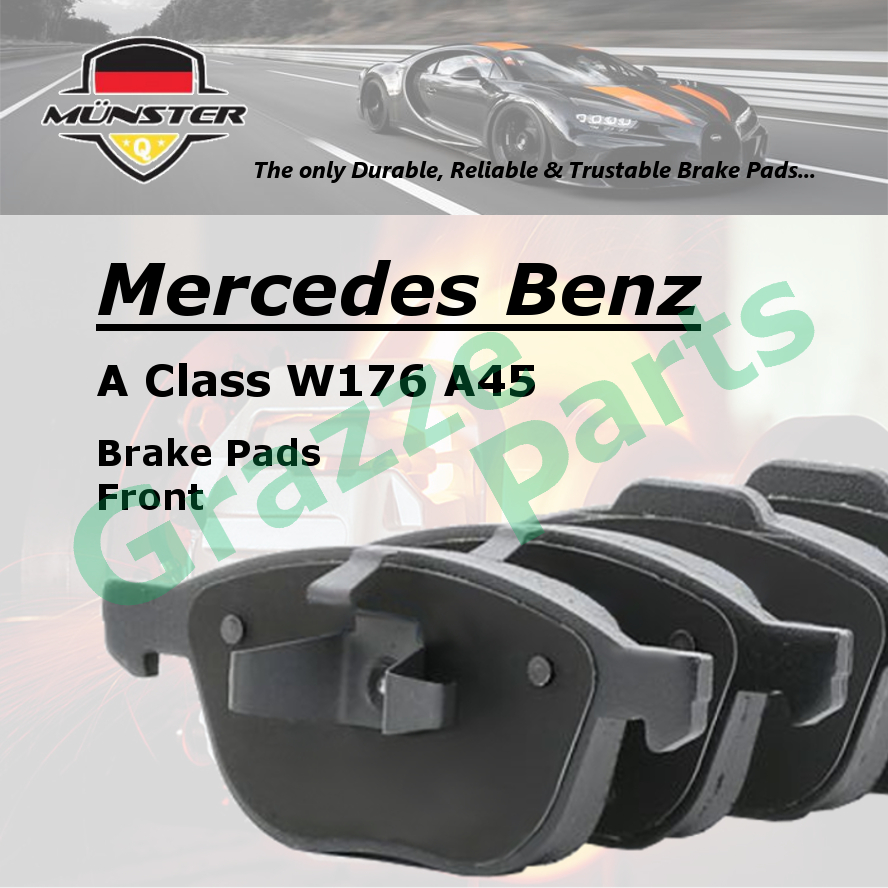 Münster Disc Brake Pad Front for Mercedes Benz A Class W176 (3rd Gen ...