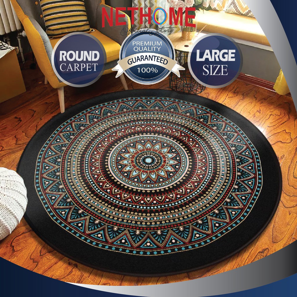 NEW ARRIVAL CARPET VELVET ROUND LARGE SIZE KARPET BESAR READY STOCK IN ...