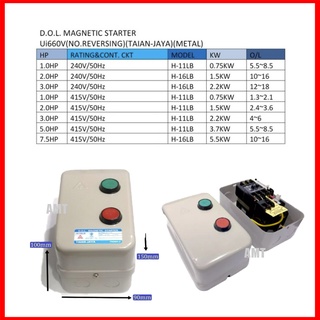 TAIAN JAYA DOL STARTER H SERIES 1HP/2HP/3HP/5HP/7.5HP/10HP/15HP/20HP ...