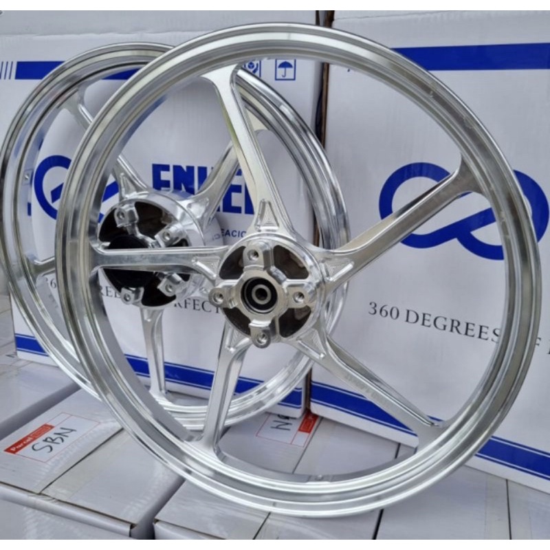 FG511 ENKEI CHROME CNC SPORT RIM 511 Y15ZR 511 Y15 RS150 RS Y16 Y16ZR SILVER FG HONDA RSX YAMAHA ...