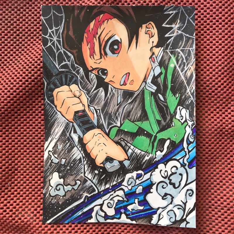 Kamado Tanjiro (Demon Slayer) Original Hand-drawn artwork/drawing ...