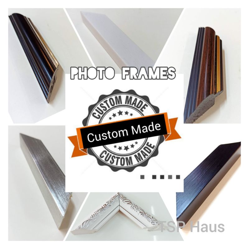 Custom made picture frame photo family,certificate,home decor bingkai ...