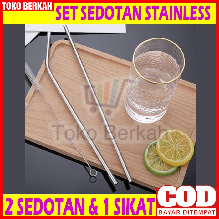 Large Jumbo Small Stainless Boba Straws Set 3-1 Straight Bent Straw And ...