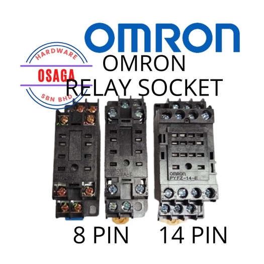 OMRON RELAY SOCKET 14 PIN PYF14A-E/ 8PIN PYF08A-E & DYF08A | Shopee Malaysia