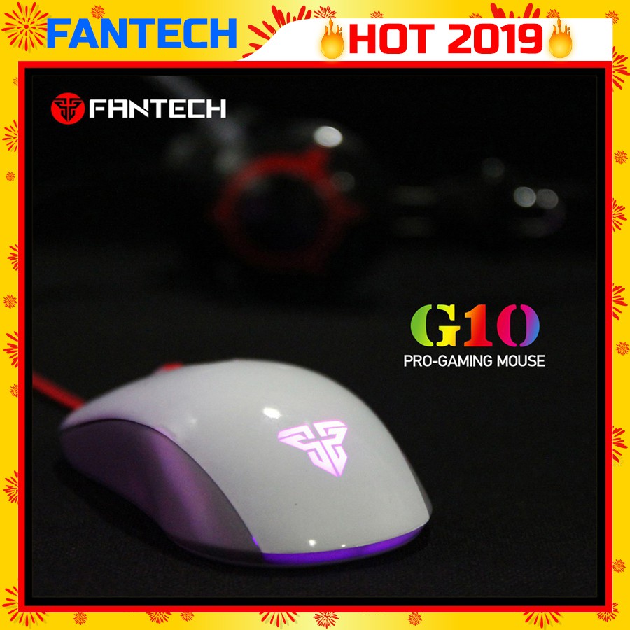 ORIGINAL Fantech Rhasta G10 2400 DPI LED Gaming Wired Mouse | Shopee ...