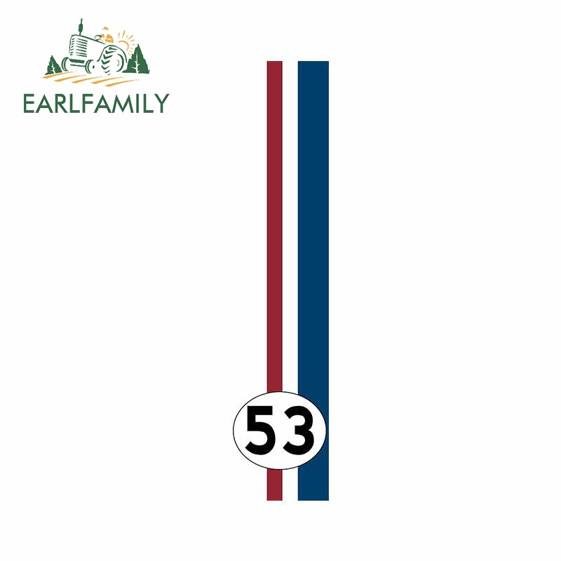 EARLFAMILY 13cm Herbie The Love Bug 53 Car Sticker Car Door Laptop ...