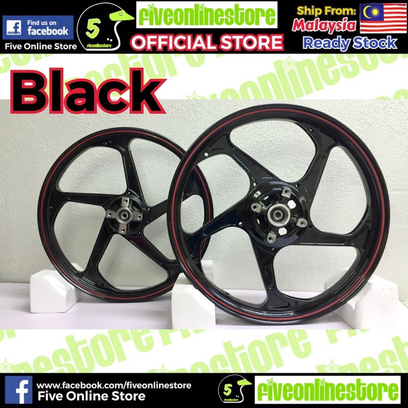 TSR Model 117 5 Star Forged Sport Rims Yamaha Y125ZR LC135 5S 125ZR 5 ...