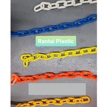 6MM 23Meter BLUE/ORANGE/YELLOW/WHITE PVC PLASTIC CHAIN / RANTAI PVC ...