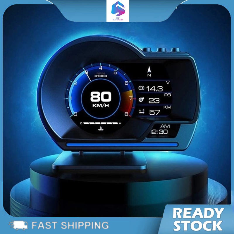 P6 OBD Gauge Meter OBD2 Meter OBD+GPS P6 OBD2 DIGITAL METER for PROTON ...